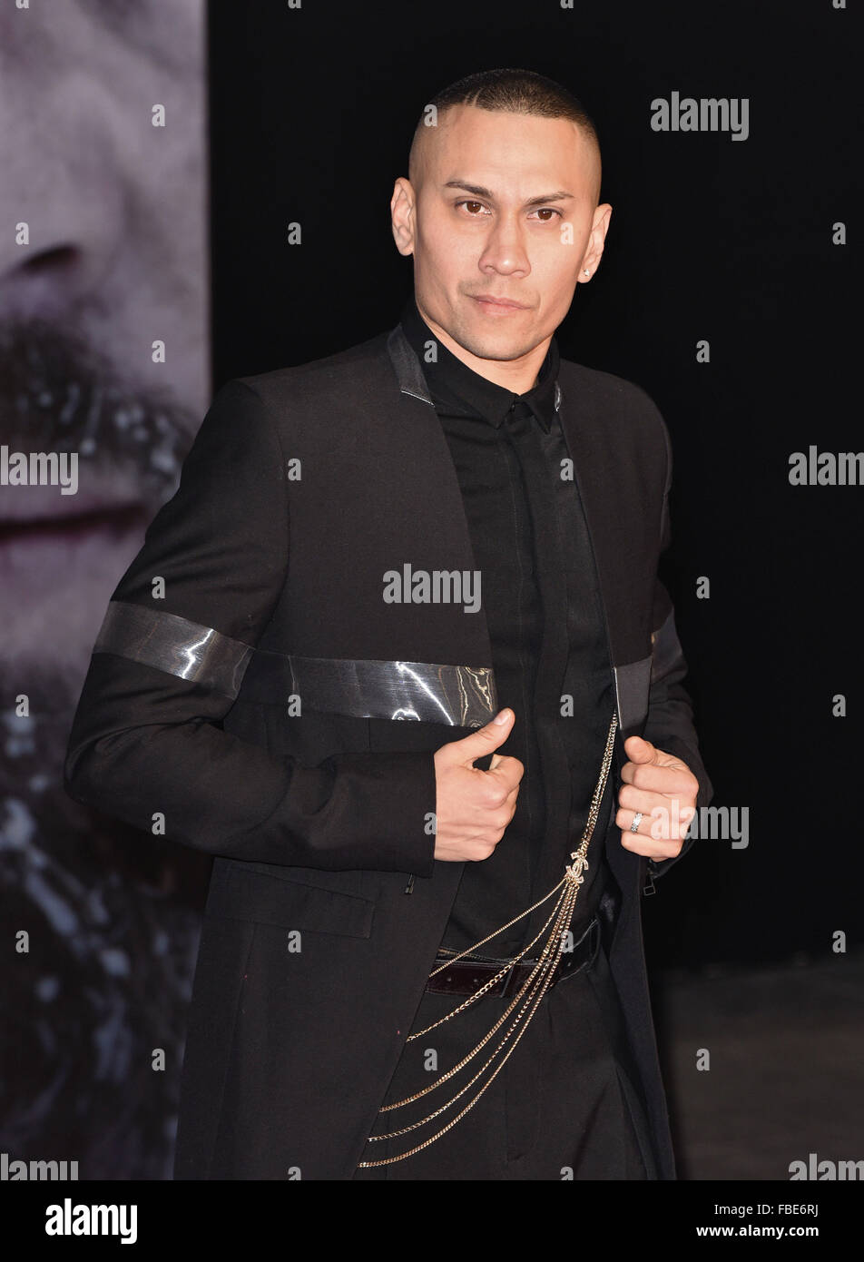 London, UK. 14th January, 2016. Taboo (The Black Eyed Peas) at the UK ...