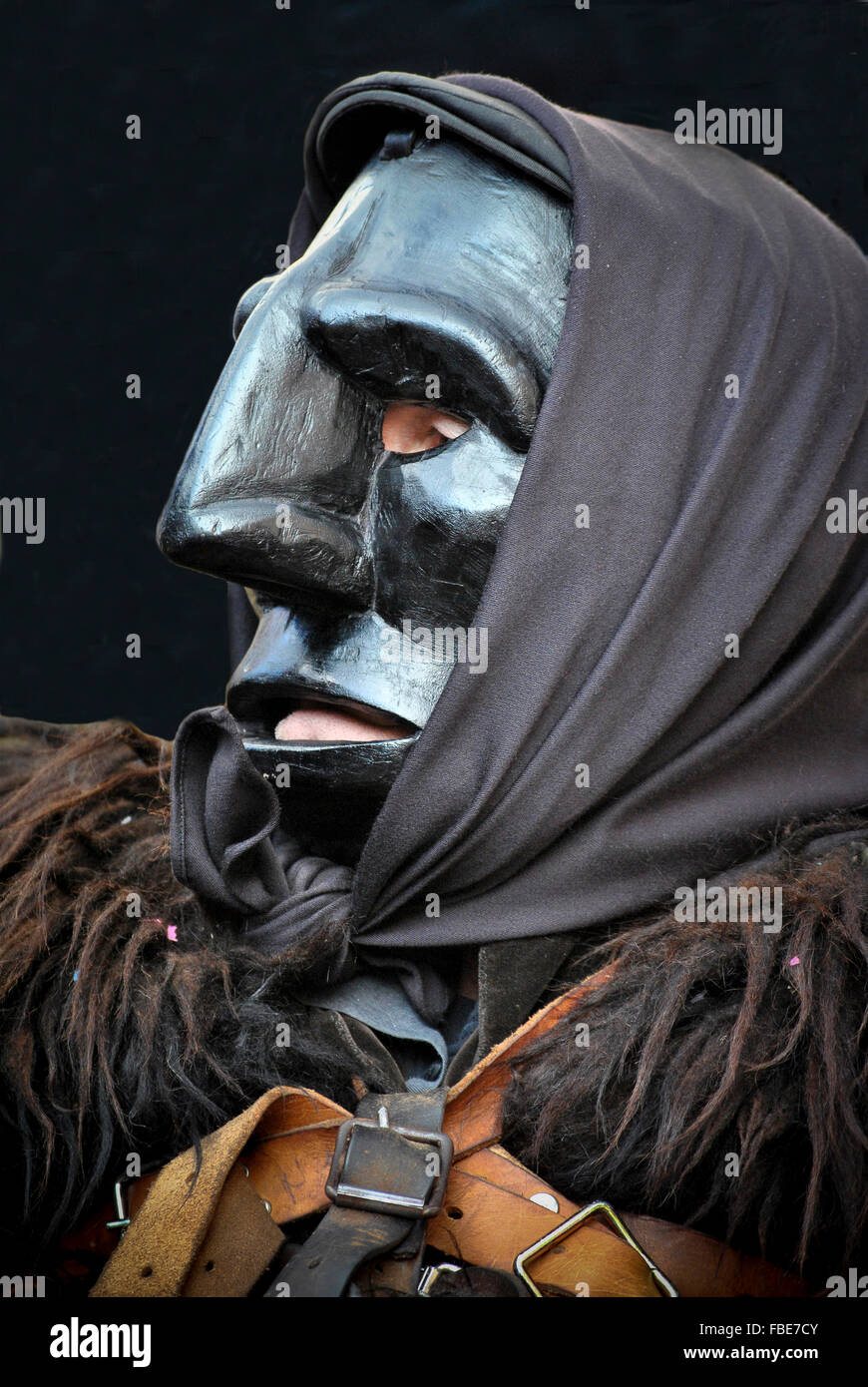 Sardinia. Mamuthone mask Stock Photo - Alamy