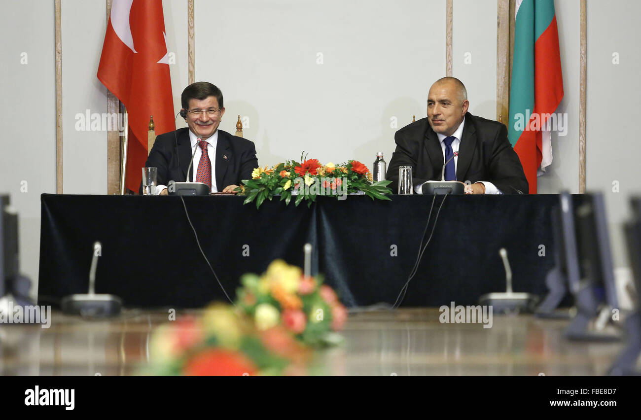 Bulgarian Prime Minister Boiko Borisov meets withTurkish Prime Minister ...