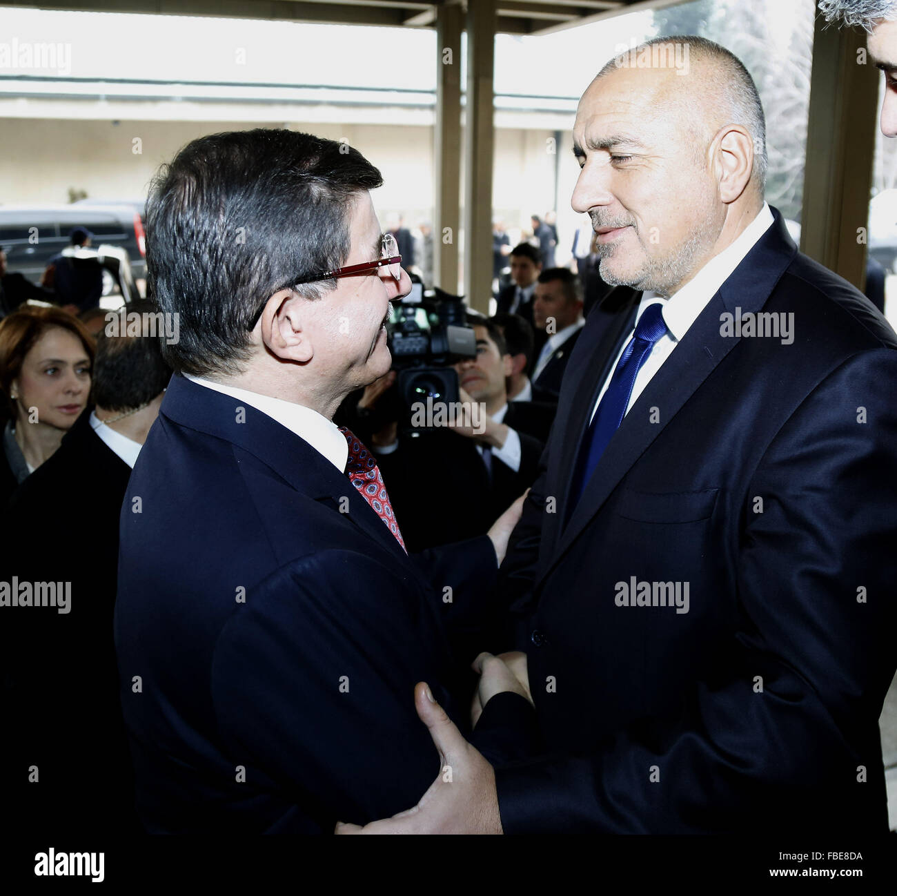 Bulgarian Prime Minister Boiko Borisov meets withTurkish Prime Minister ...