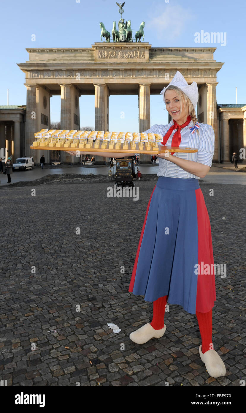 Berlin, Germany. 14th Jan, 2016. Dutch cheese queen Floor Schothorst ...