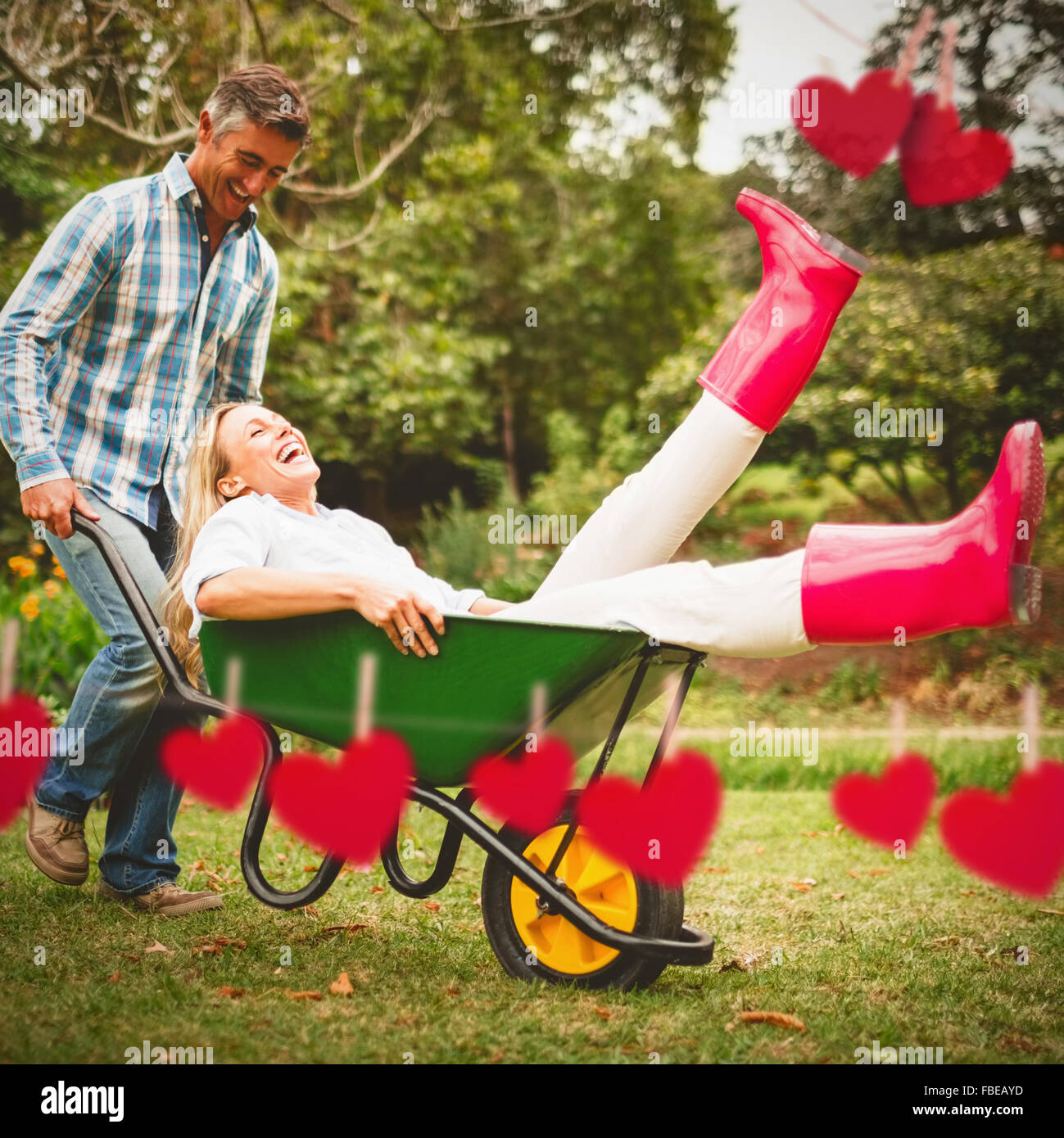 Couple Wheelbarrow High Resolution Stock Photography and Images - Alamy
