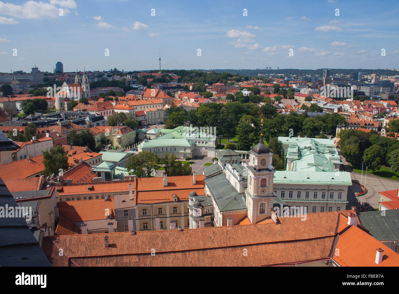 View of Vilnius University Observatory and the Prezidentura (official ...