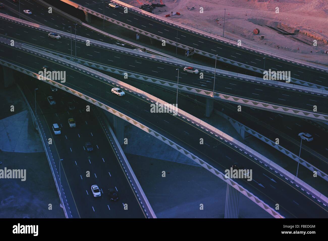 Highway aerial view hi-res stock photography and images - Alamy
