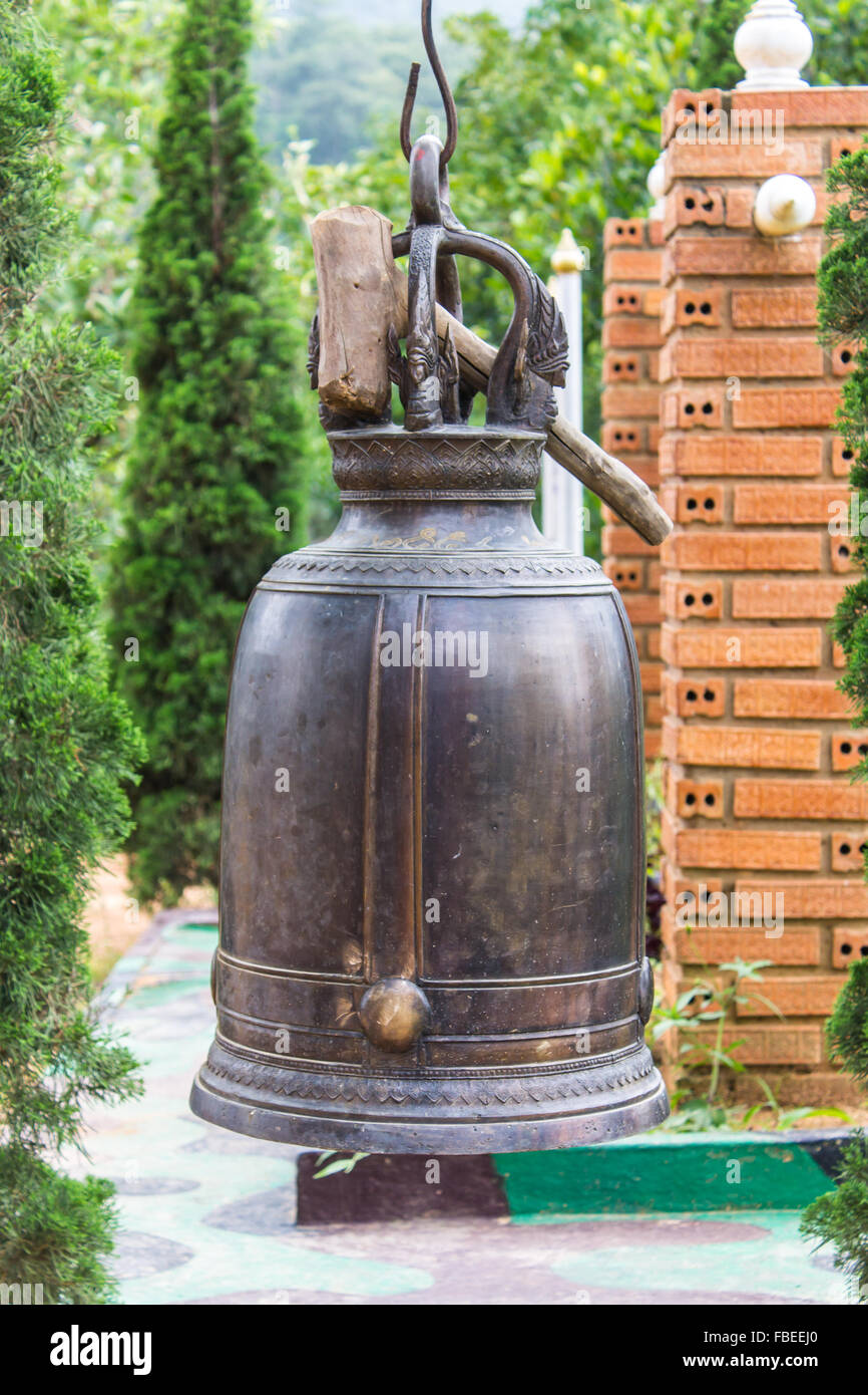 bells in the temple Stock Photo - Alamy