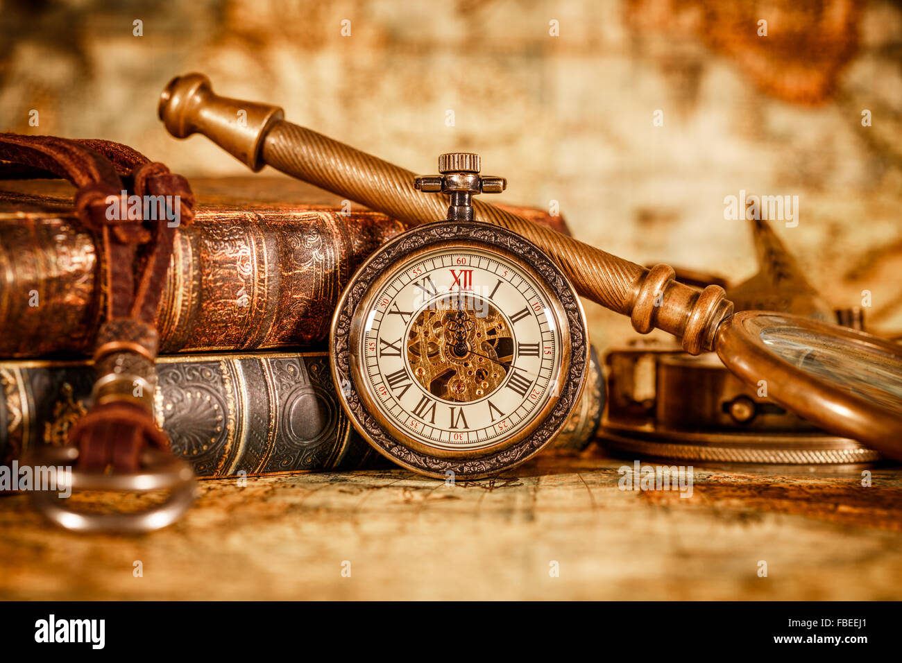 Vintage Antique pocket watch. Vintage grunge still life Stock Photo - Alamy