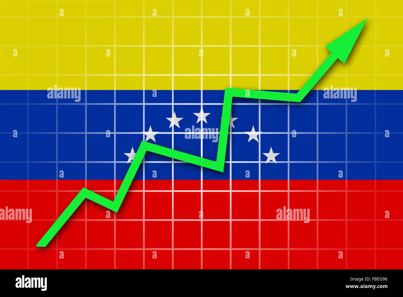 The Venezuelan flag Stock Photo - Alamy