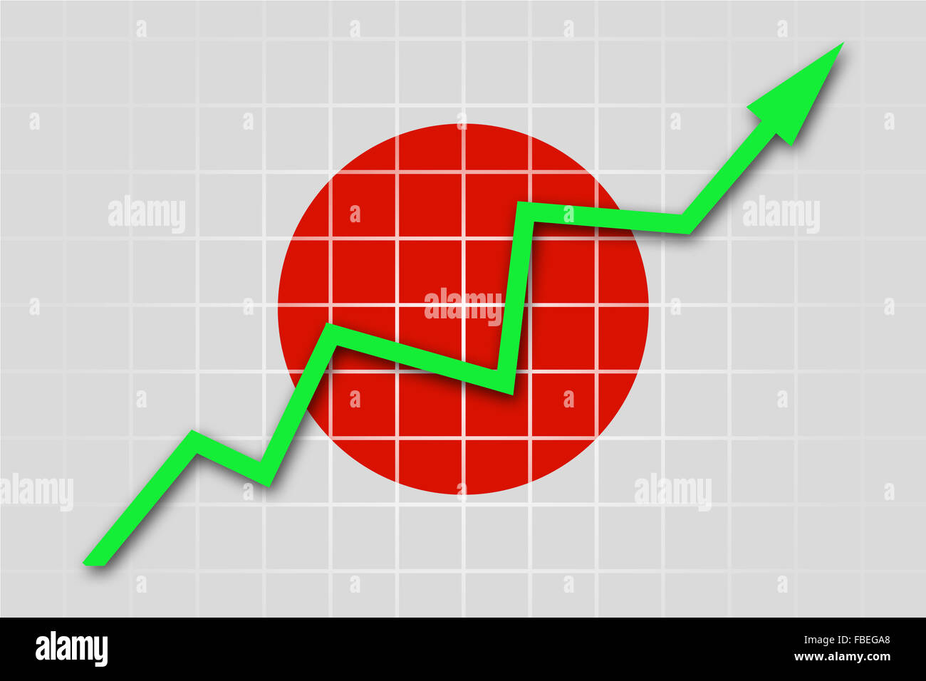 The Japan flag Stock Photo - Alamy