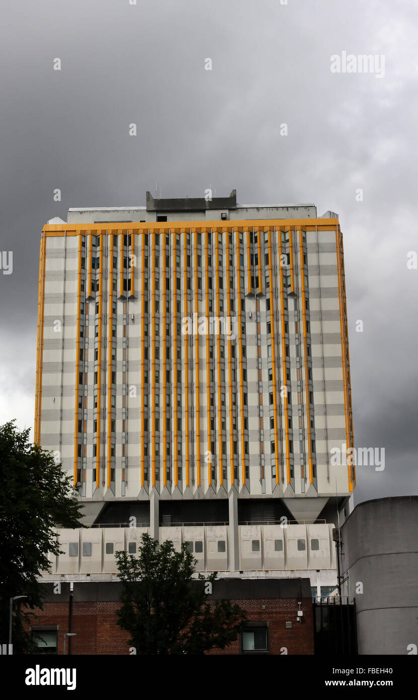 Hospital in Belfast - the high-rise Tower Block Building at Belfast ...
