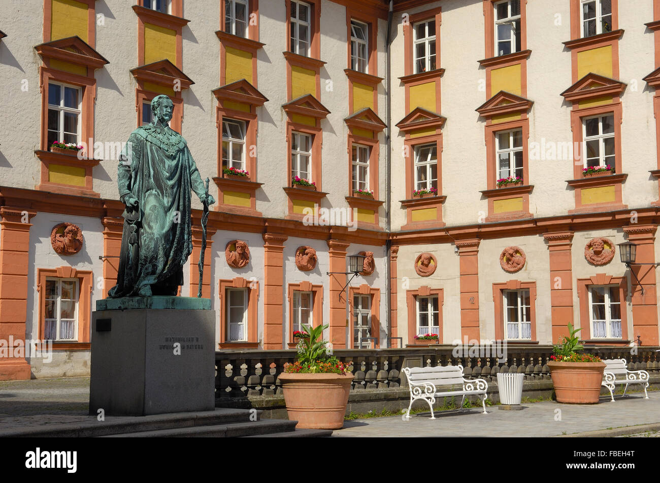 Bayreuth, Altes Schloss, Old Castle, Maximilian street, Upper Franconia ...