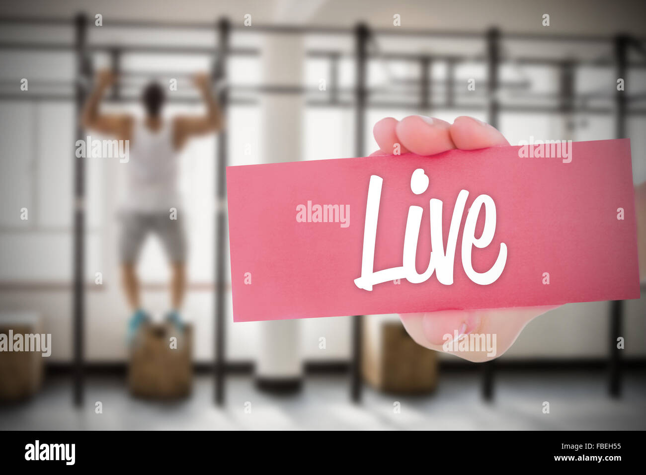 Live against people background Stock Photo - Alamy
