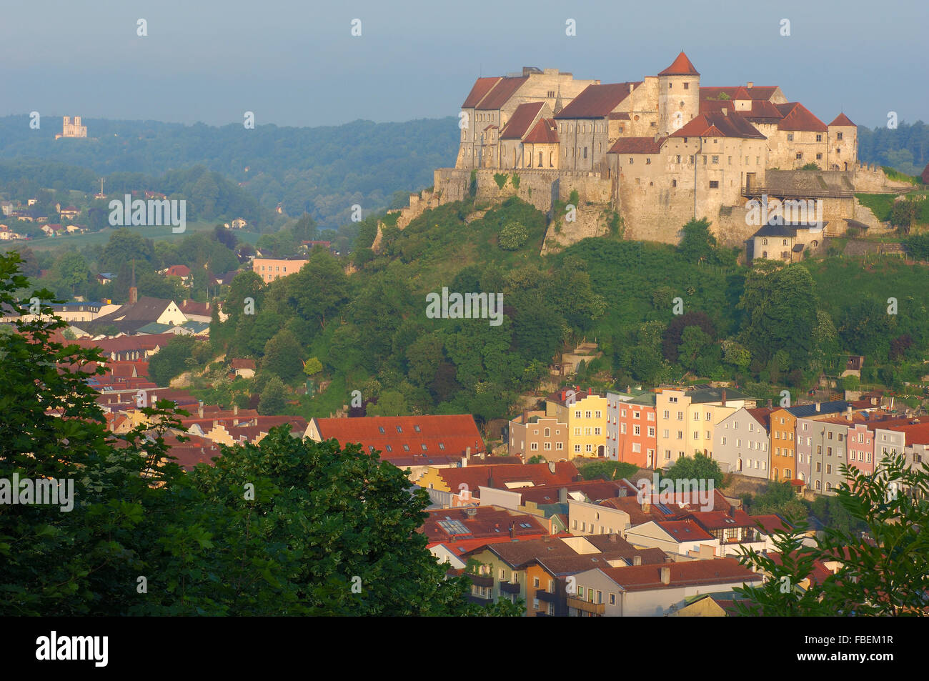 Burghausen, Castle, Upper Bavaria, Altötting district, View from ...