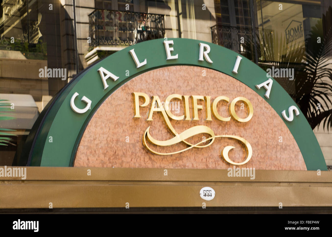 Buenos Aires Argentina sign Galerias Pacifico famous Mall for shopping ...