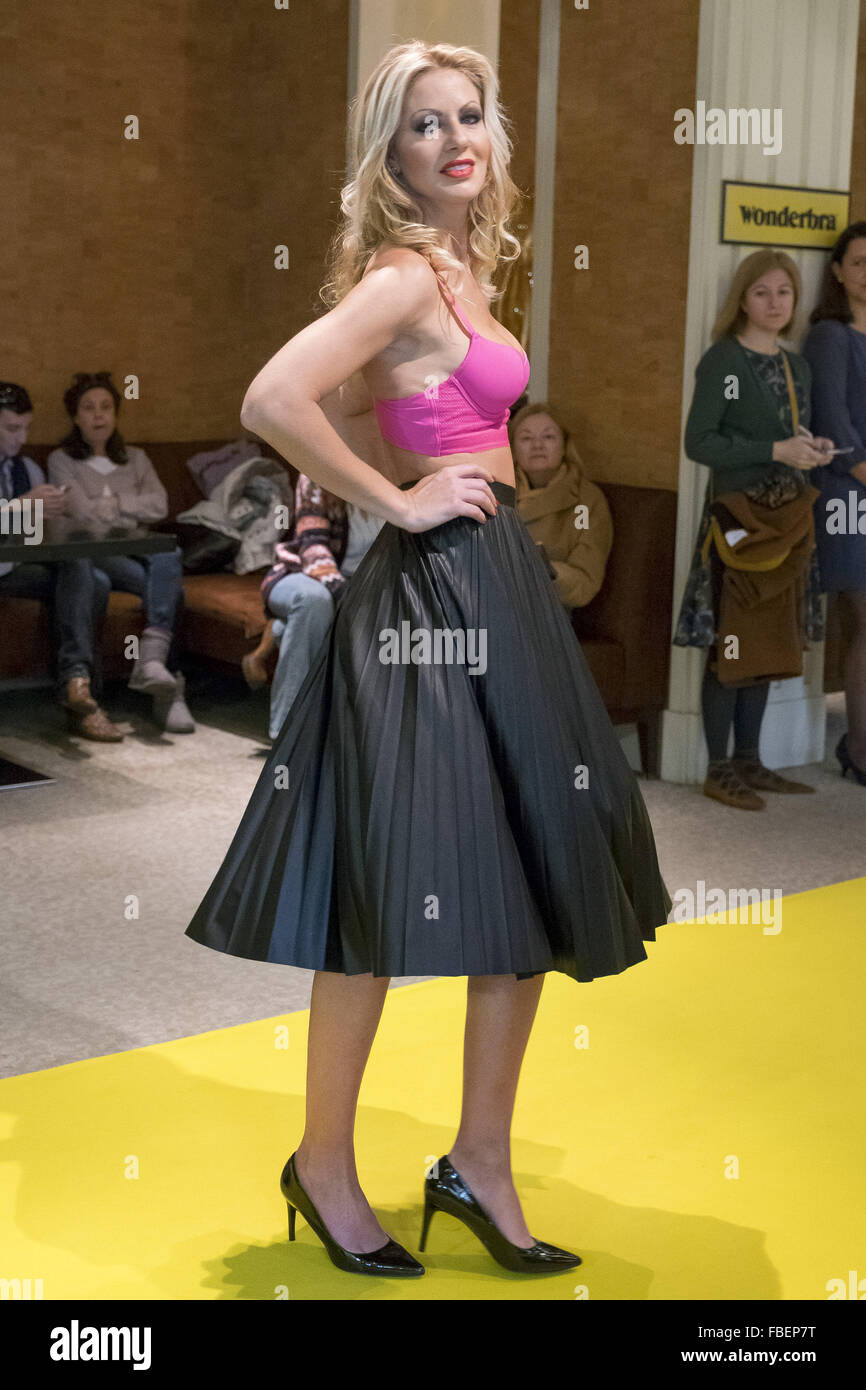 Wonderbra Fashion Show Spring/Summer 2016 Collection Featuring: Model ...