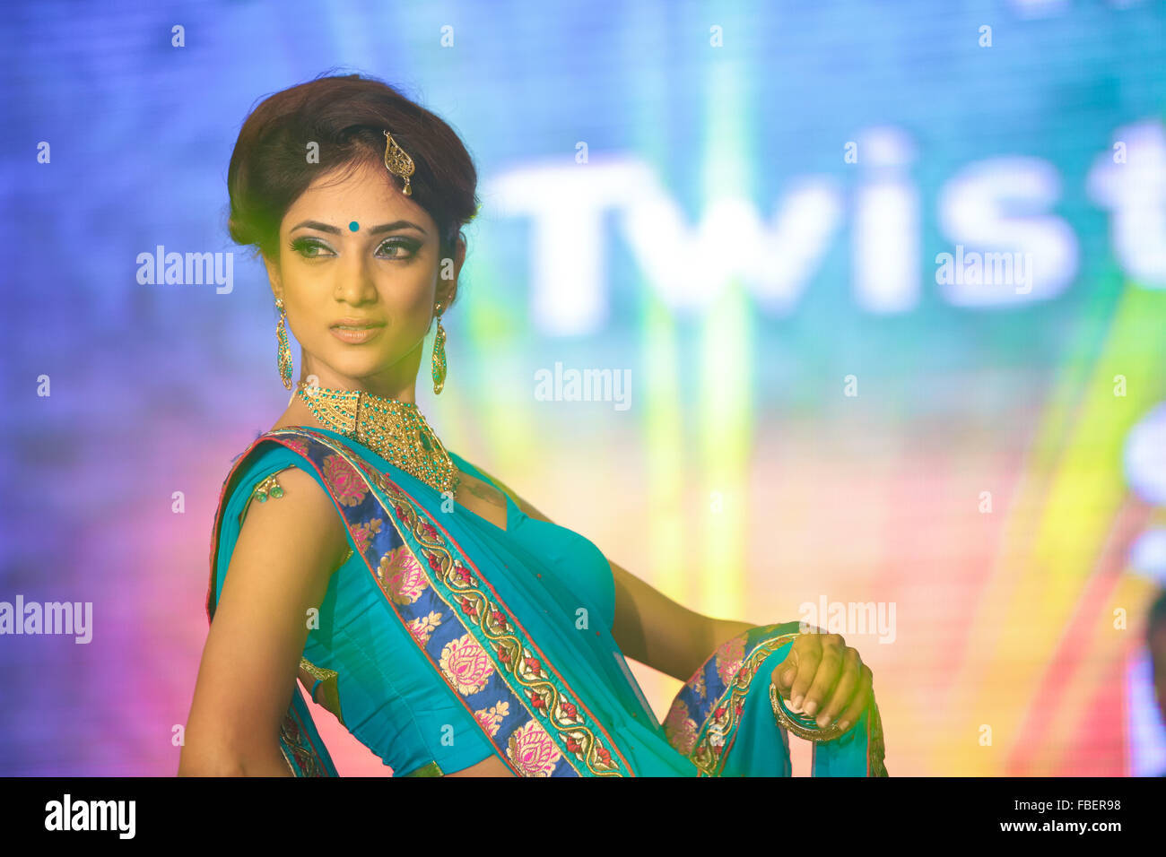 Beautiful indian model catwalk at 12th Global Indian Festival 2014 at ...