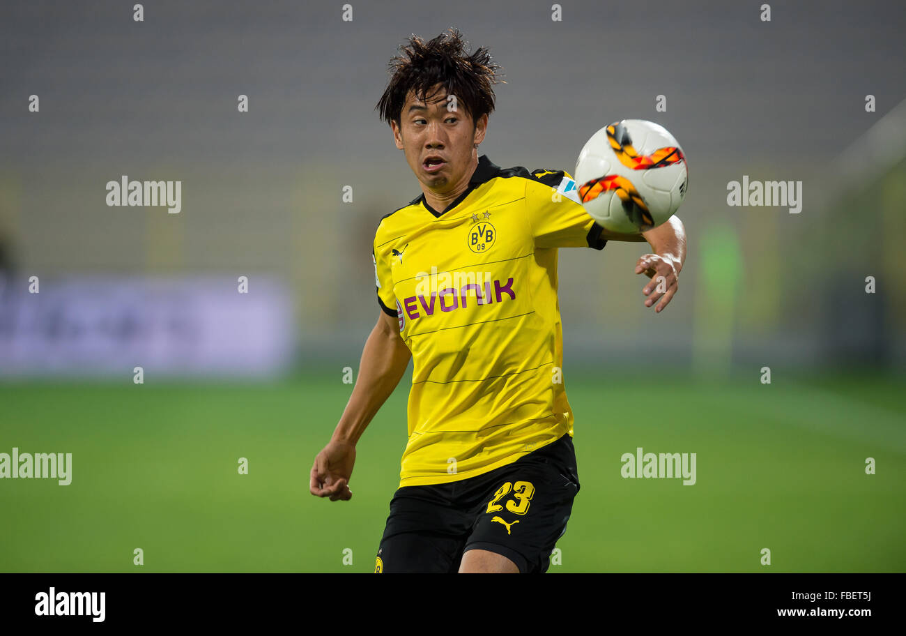 Dubai, United Arab Emirates. 15th Jan, 2016. Dortmund's Shinji Kagawa ...
