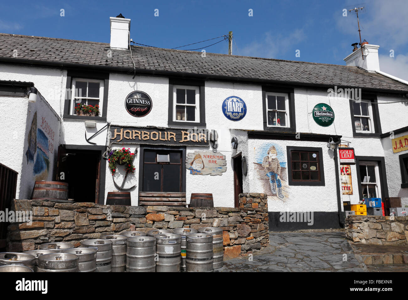 Harbour Bar in Downings (Downies), county Donegal, Ireland Stock Photo ...