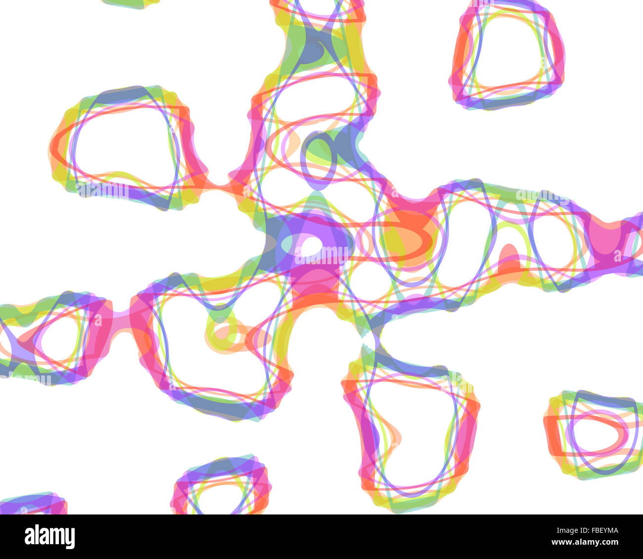 creative multicolored amorphous spotted abstraction with a lot of ...