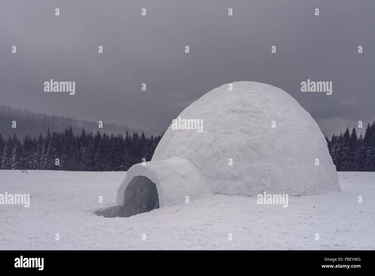igloo in the high mountain Stock Photo - Alamy