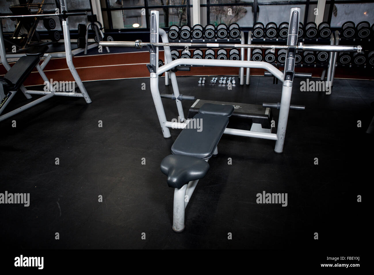 Body building machine Stock Photo - Alamy