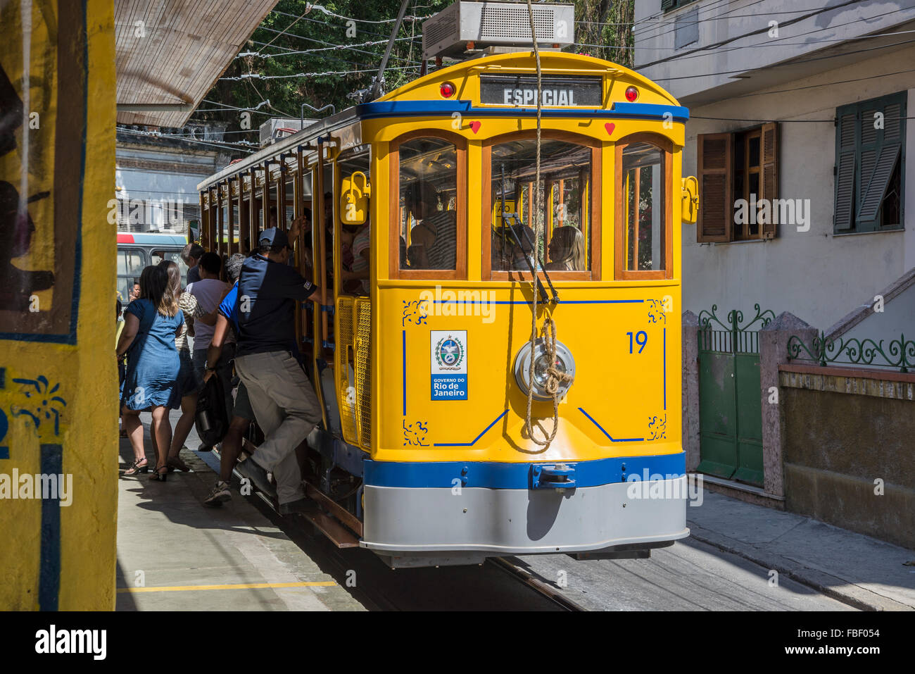 Tram, Santa Teresa, Rio de Janeiro, Brazil Stock Photo - Alamy