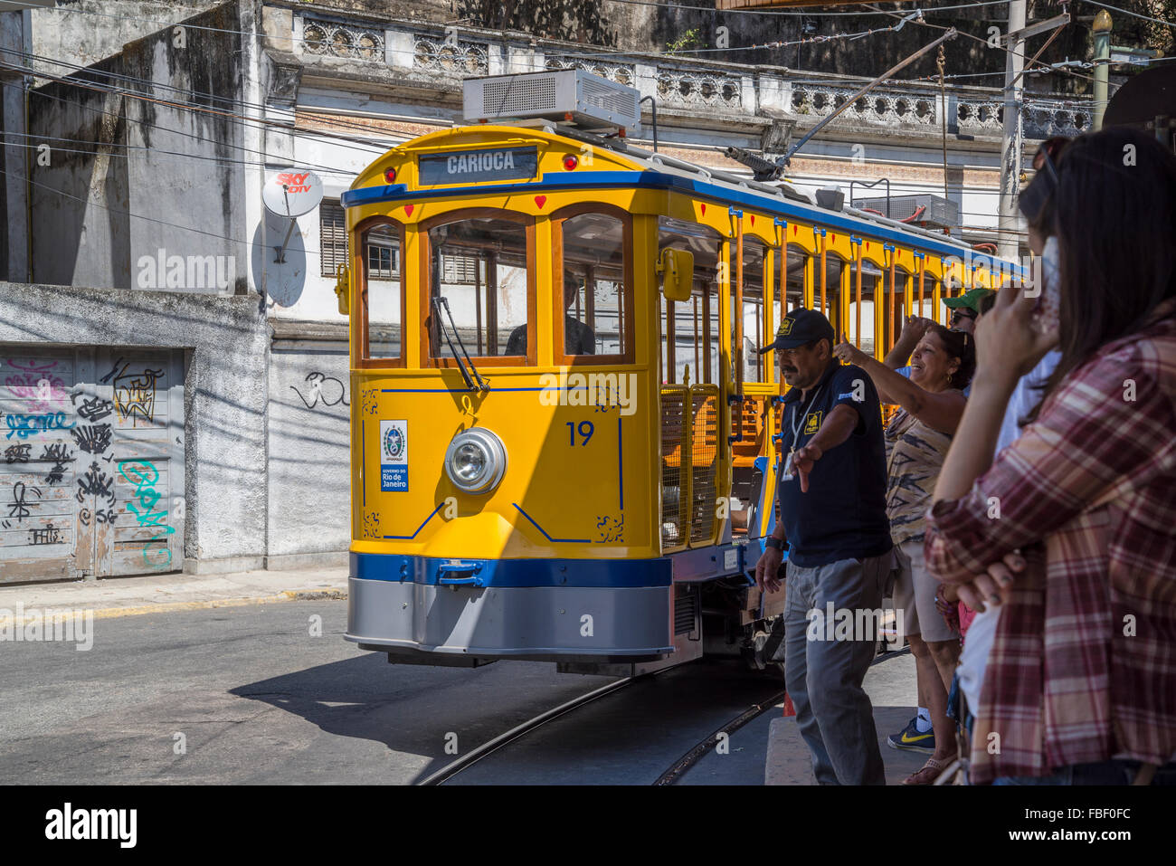 Tram, Santa Teresa, Rio de Janeiro, Brazil Stock Photo - Alamy