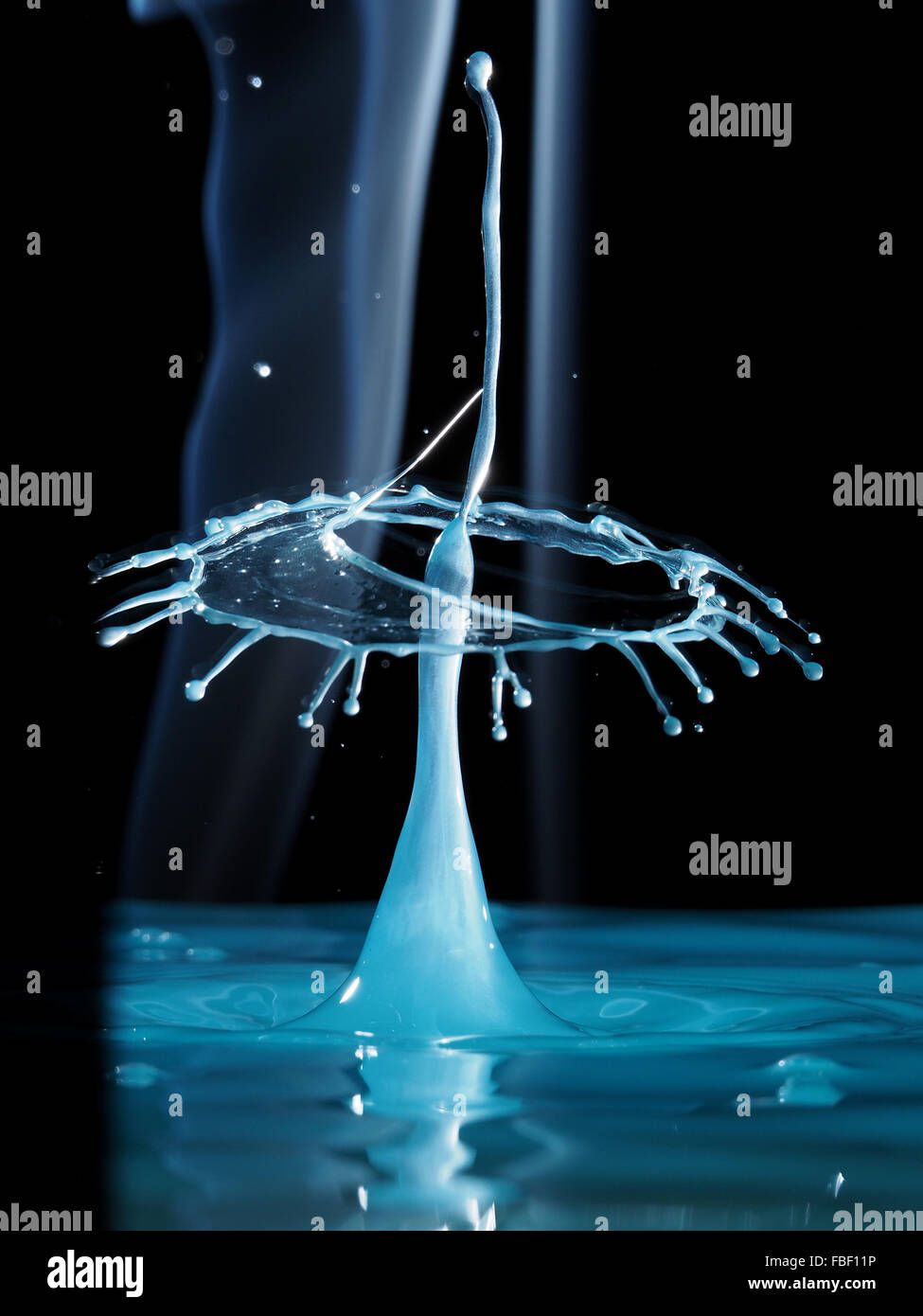 Abstract Image Of Blue Water Splashing Stock Photo - Alamy