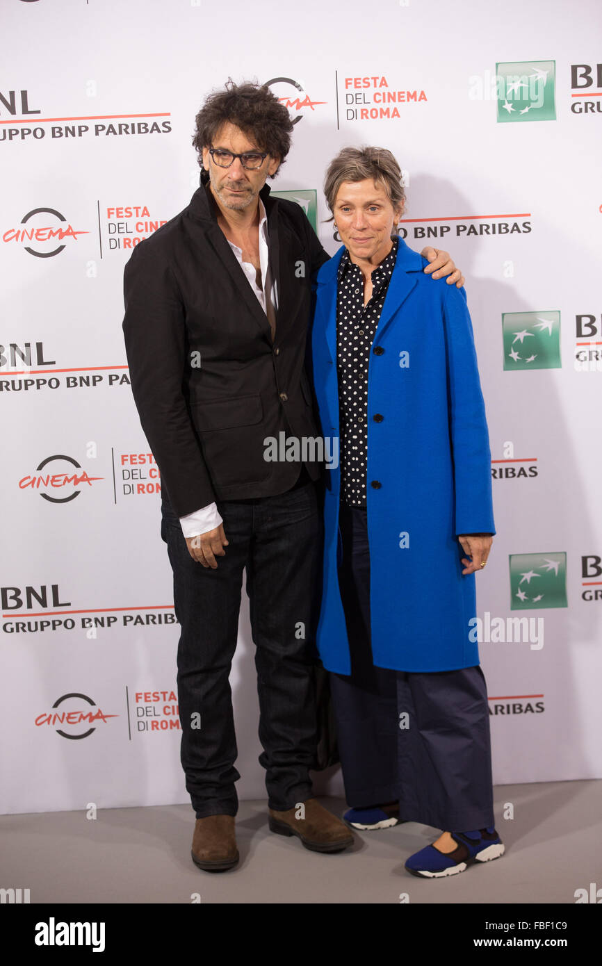 Joel Cohen and Frances McDormand at Roma Film Festival 2015 Stock Photo ...