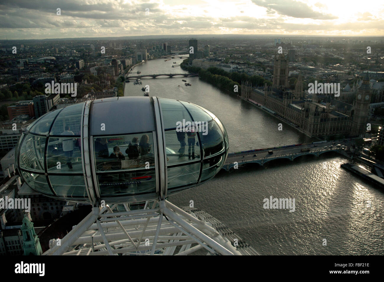 London Eye pod Stock Photo - Alamy