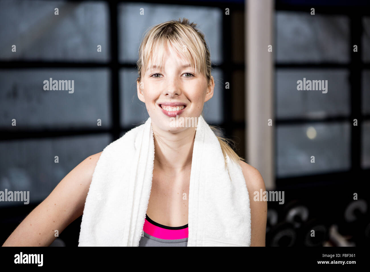Athletic woman relaxing after hi-res stock photography and images - Alamy