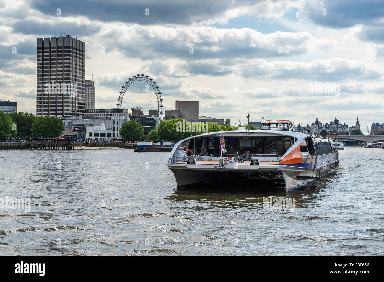Riverbus on the River Thames Stock Photo - Alamy