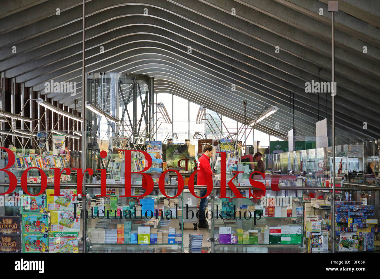 Rome, Italy - January 15, 2016: Interior of the Termini Station, in the ...
