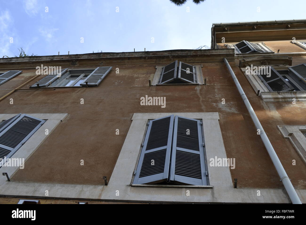 shutters in a street in Rome Stock Photo - Alamy