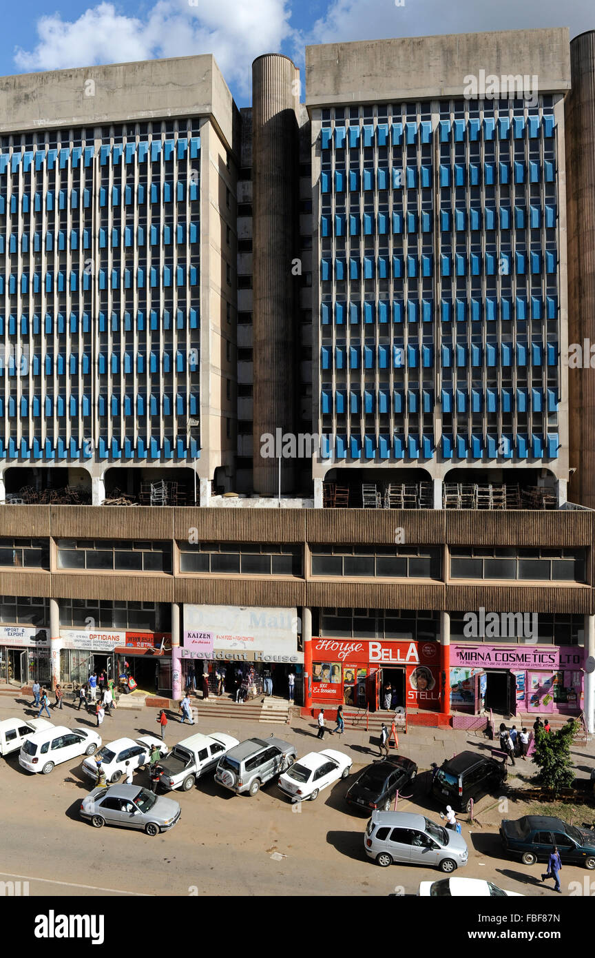 ZAMBIA copperbelt town Kitwe , downtown Stock Photo - Alamy