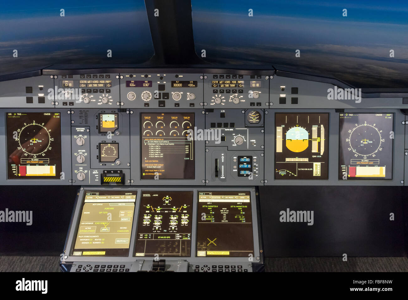 Airbus a380 interior hi-res stock photography and images - Alamy