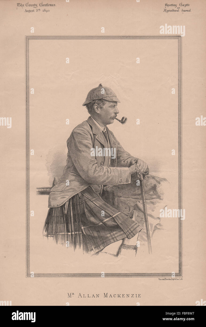 Mr. Allan Mackenzie, antique print 1890 Stock Photo - Alamy