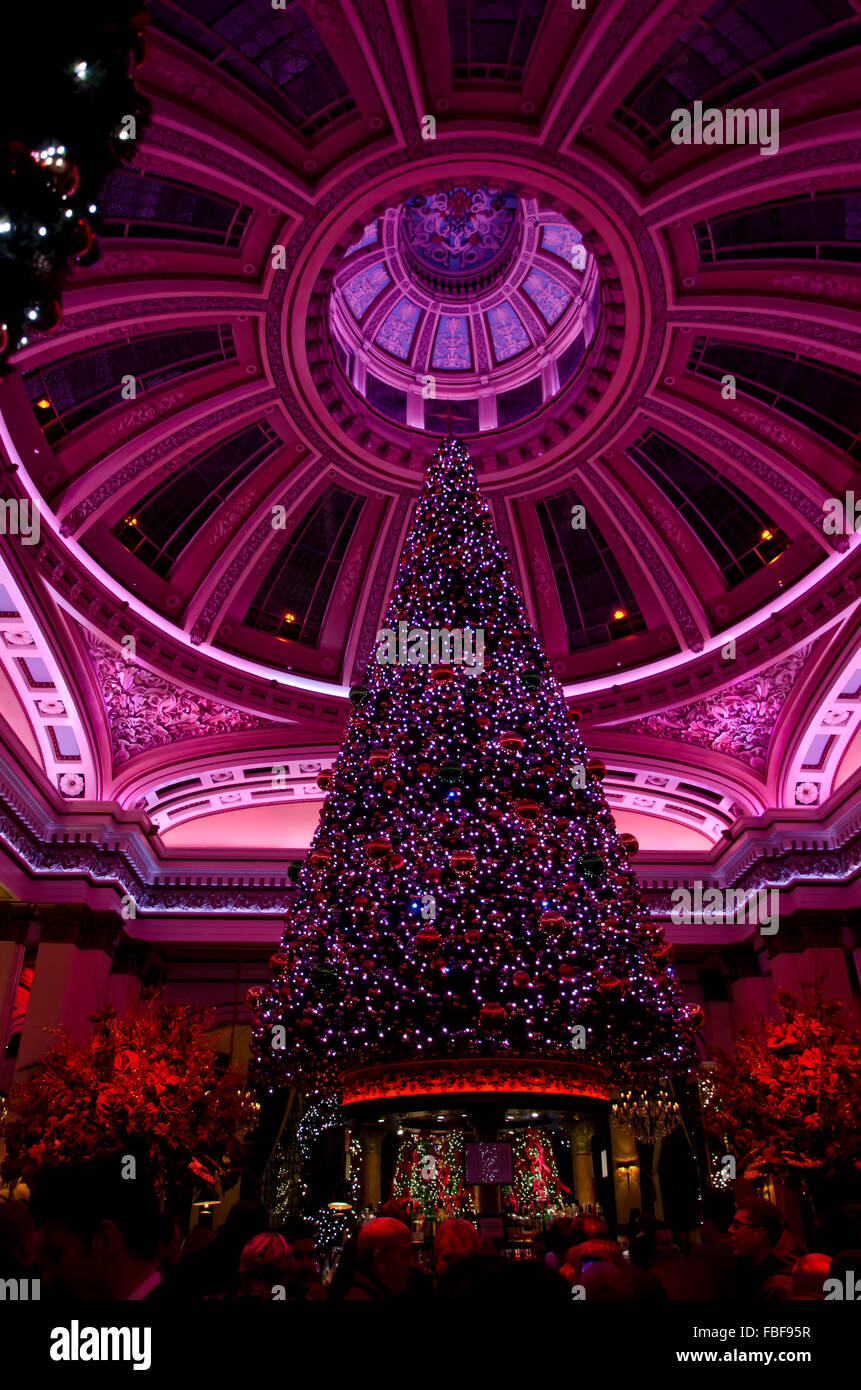 The large Christmas tree inside The Dome, a former banking hall ...