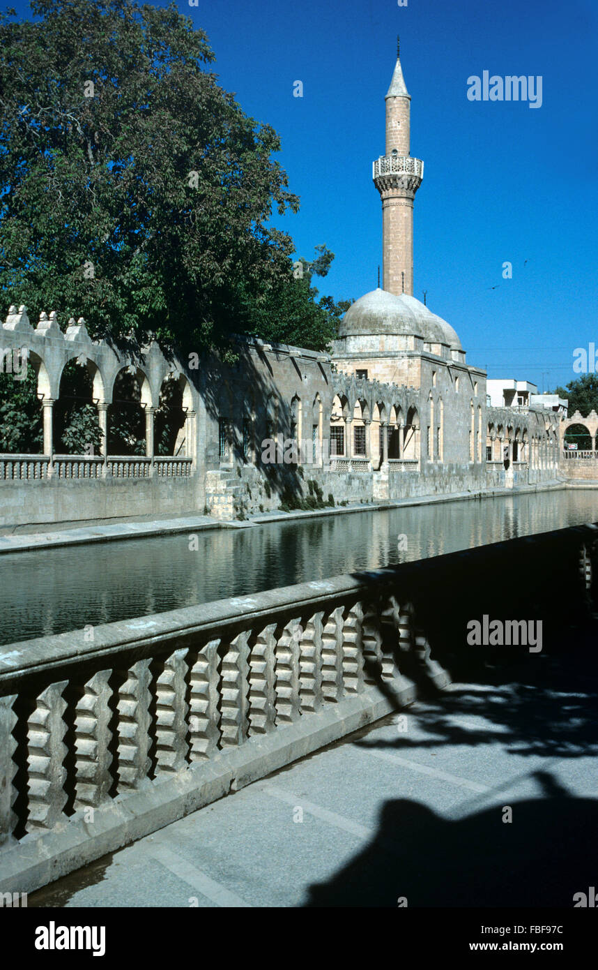 Abraham's Pool or Pool of Sacred Fish and Rizvaniye Ottoman-era Mosque ...