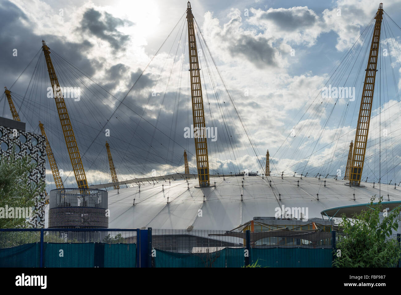 View of the O2 building Stock Photo - Alamy