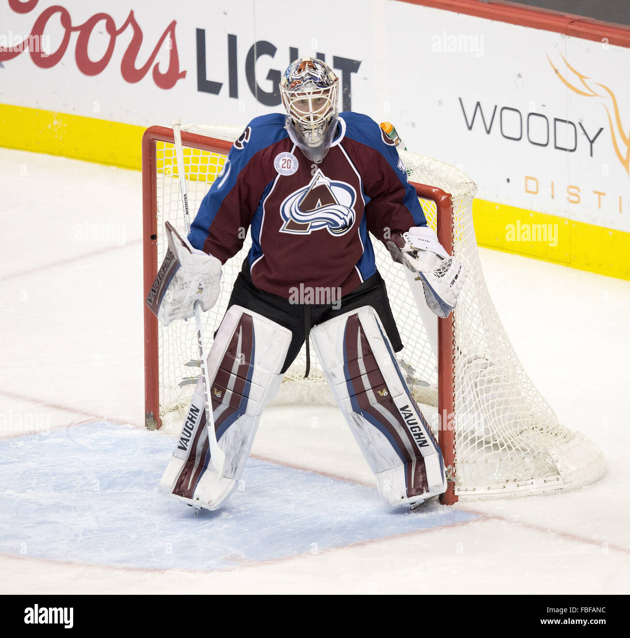 Denver, Colorado, USA. 14th Jan, 2016. Avalanche G CALVIN PICKARD ...