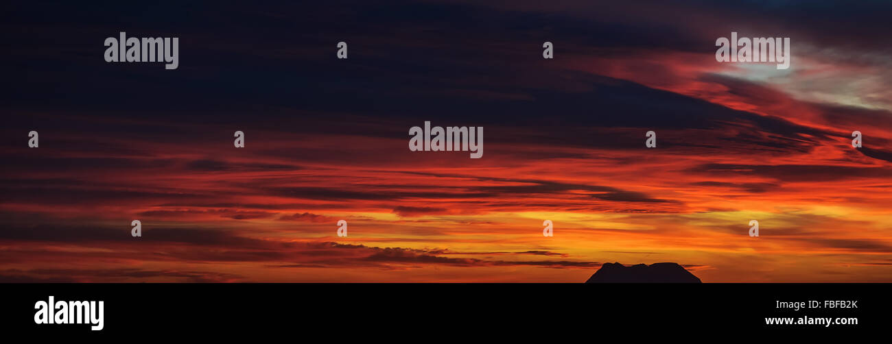 Panoramic view beautiful sunset hi-res stock photography and images - Alamy