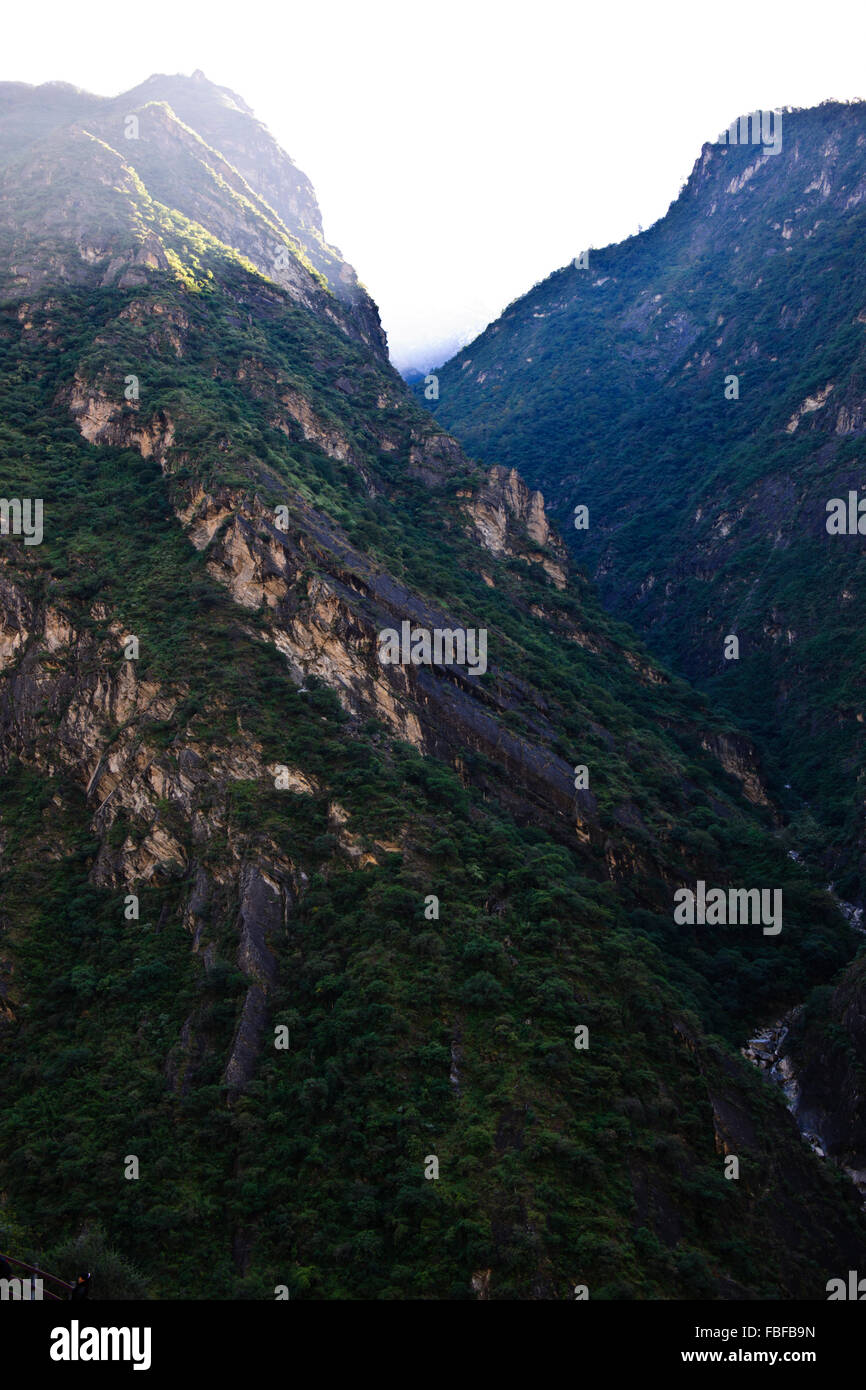 Tiger Leaping Gorge,a scenic canyon on the Jinsha,a primary tributary ...