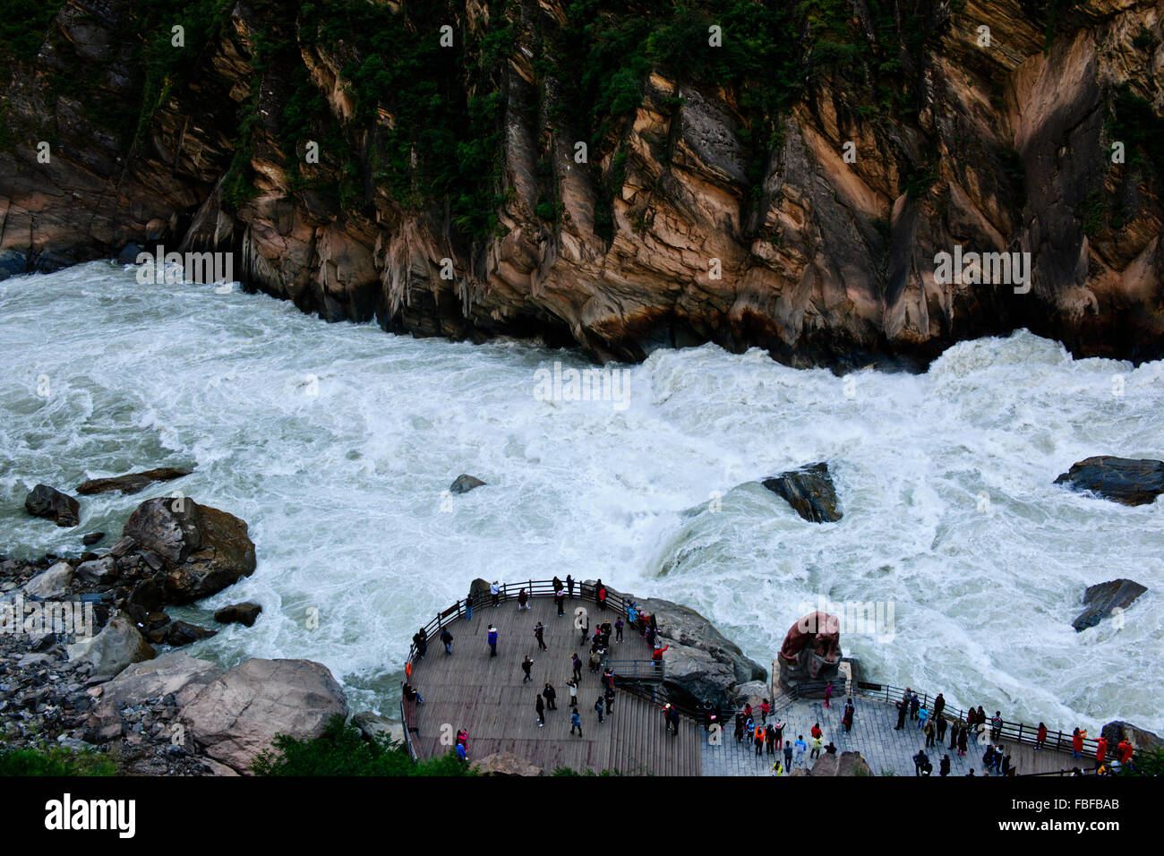 Tiger Leaping Gorge,a scenic canyon on the Jinsha,a primary tributary ...
