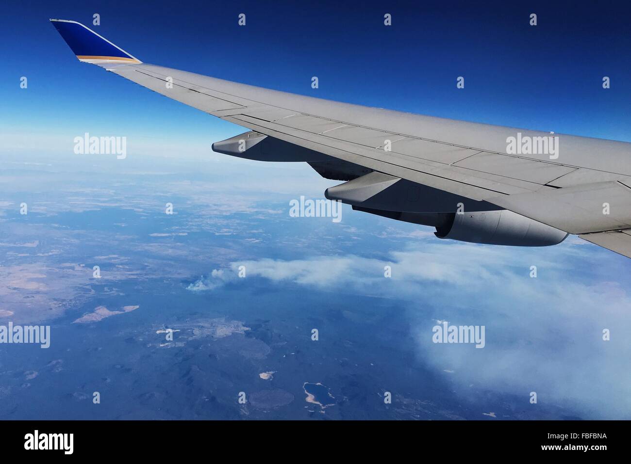 Close-Up Side View Of A Cropped Aircraft Stock Photo - Alamy