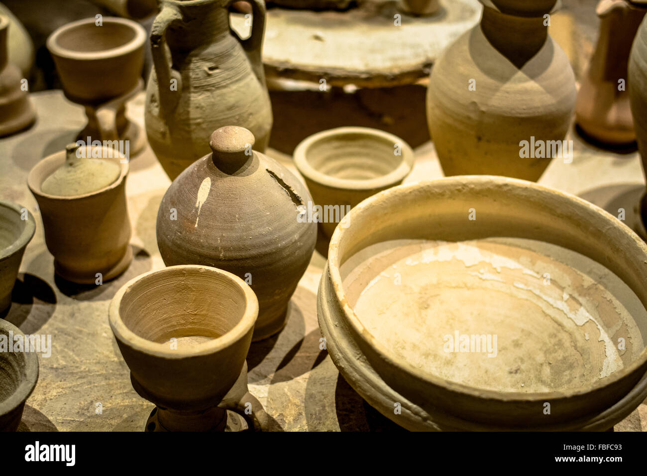 Group of traditional handmade ceramic crafts Stock Photo - Alamy