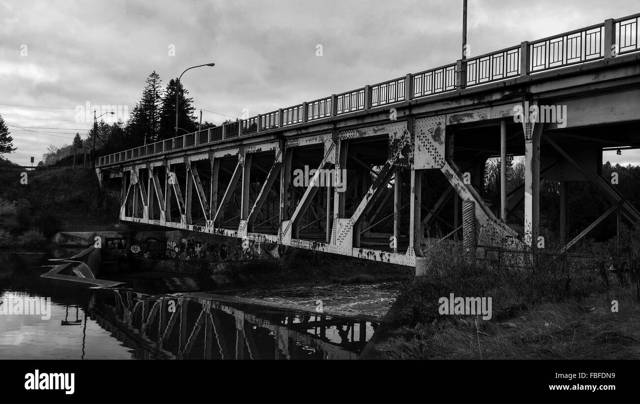 Bridge Over River Stock Photo - Alamy