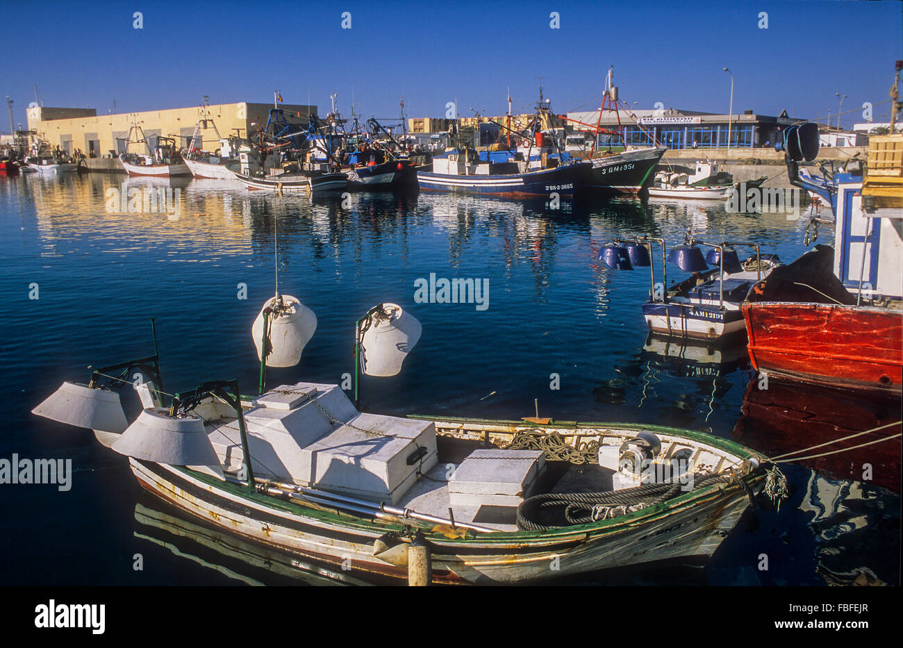 fishing port of Adra. Almeria province, Andalucia, Spain Stock Photo ...