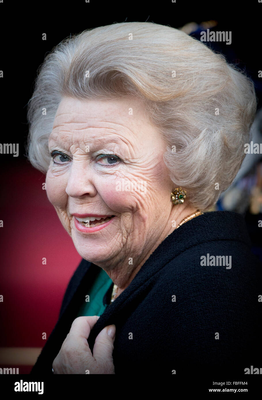 Princess Beatrix attend the new year reception for the corps ...