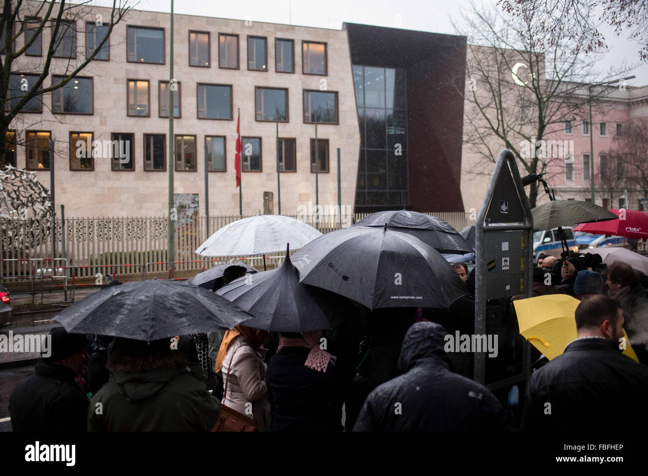 Berlin, Germany. 13th Jan, 2016. Representatives of the Turkish ...