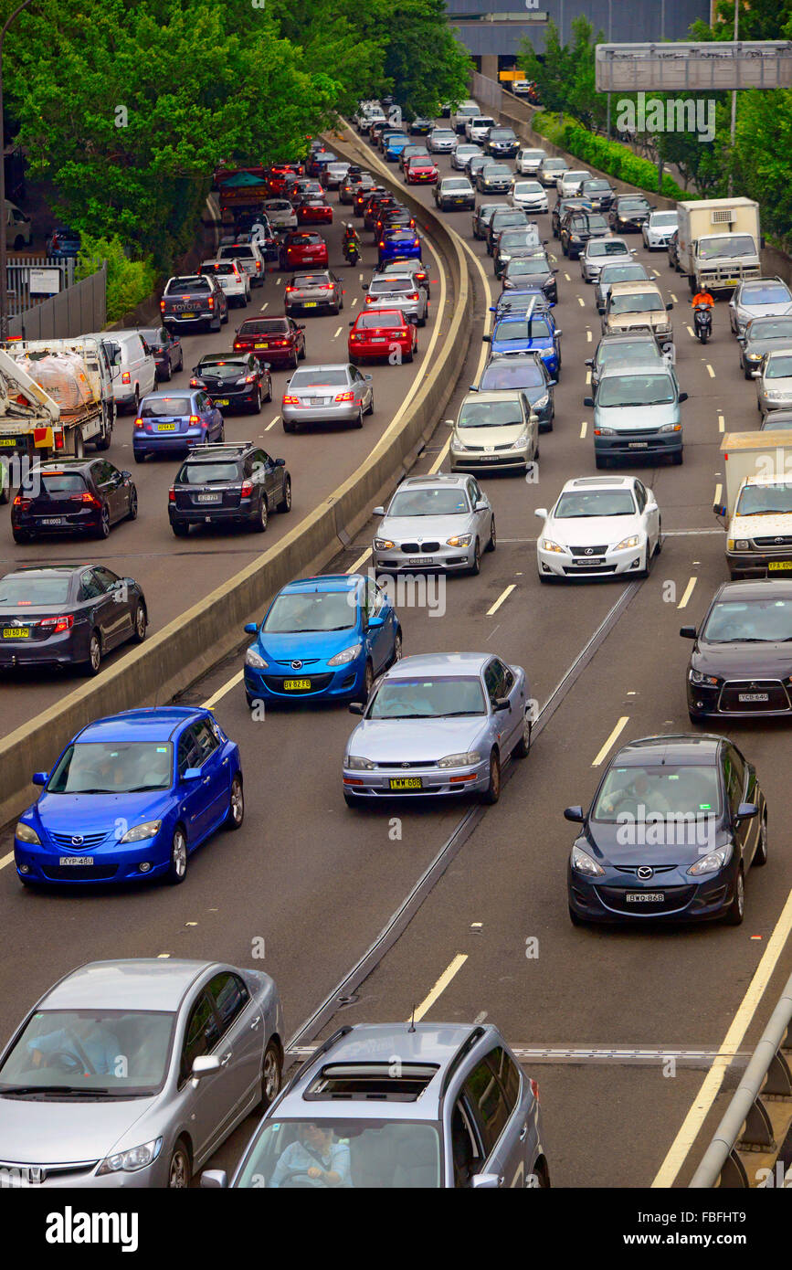 Rush Hour Traffic Sydney Australia New South Wales AU Stock Photo - Alamy